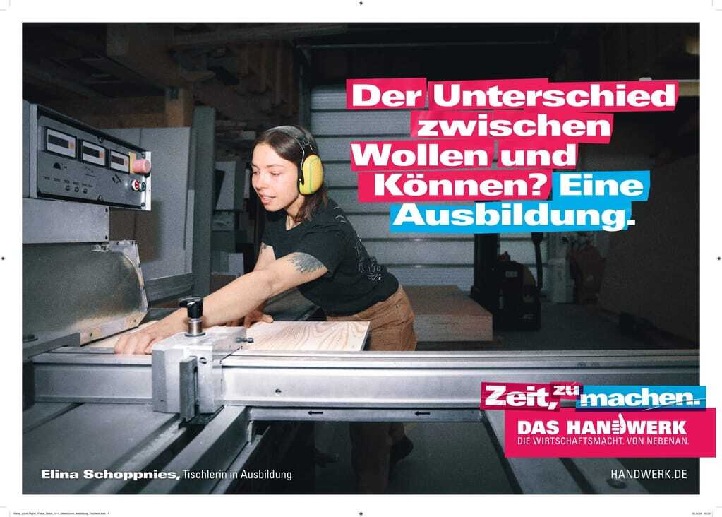 Neue Handwerkskampagne: "Zeit, zu machen" - dhz.net