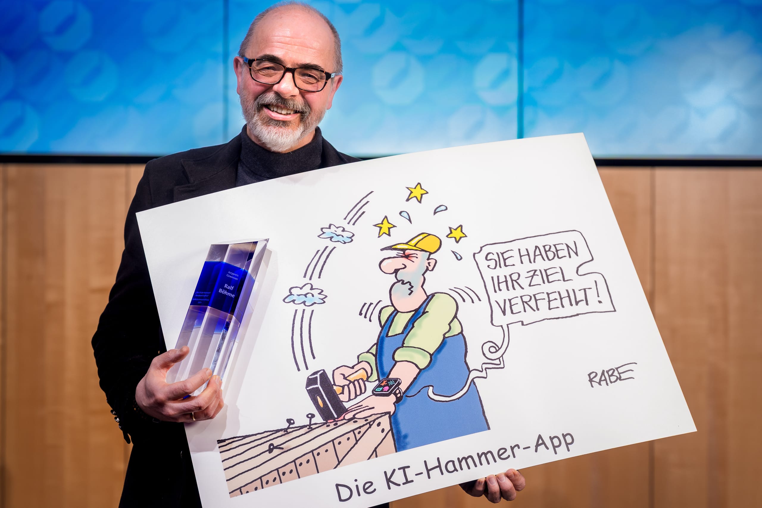 Wettbewerb "Handwerk trifft KI": Beste Karikaturen ausgezeichnet - dhz.net