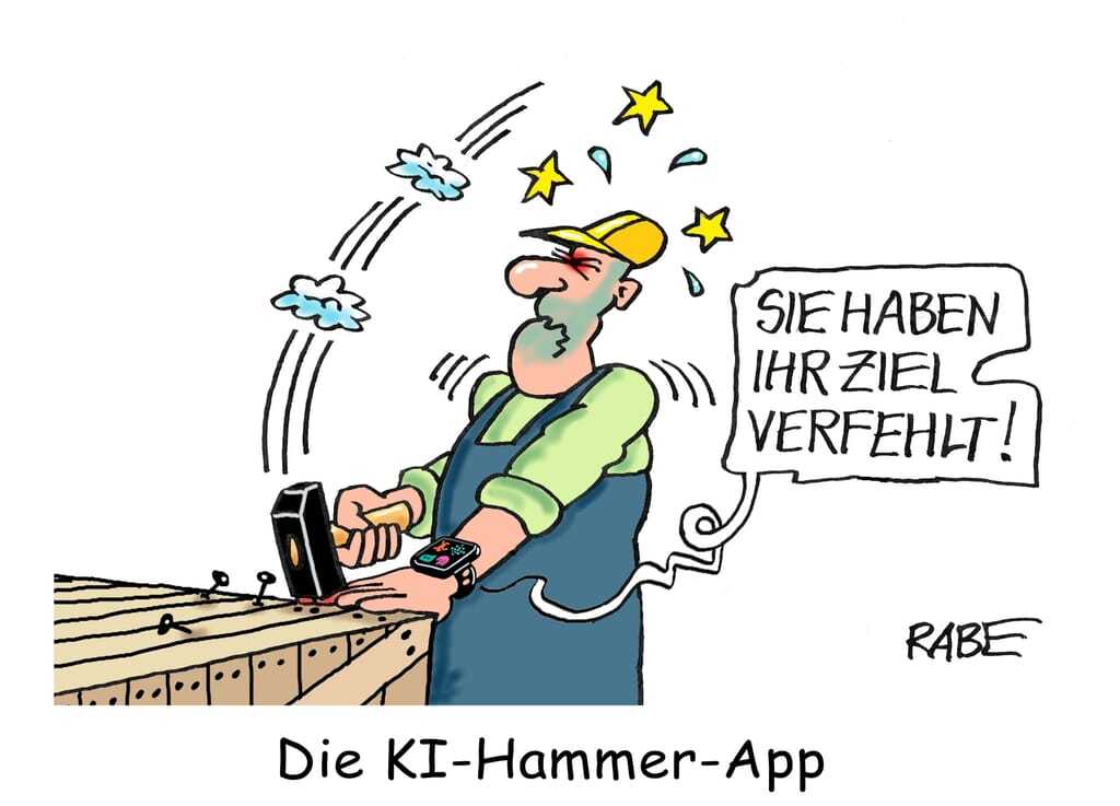 10 Karikaturen und Cartoons zu Handwerk und KI - dhz.net